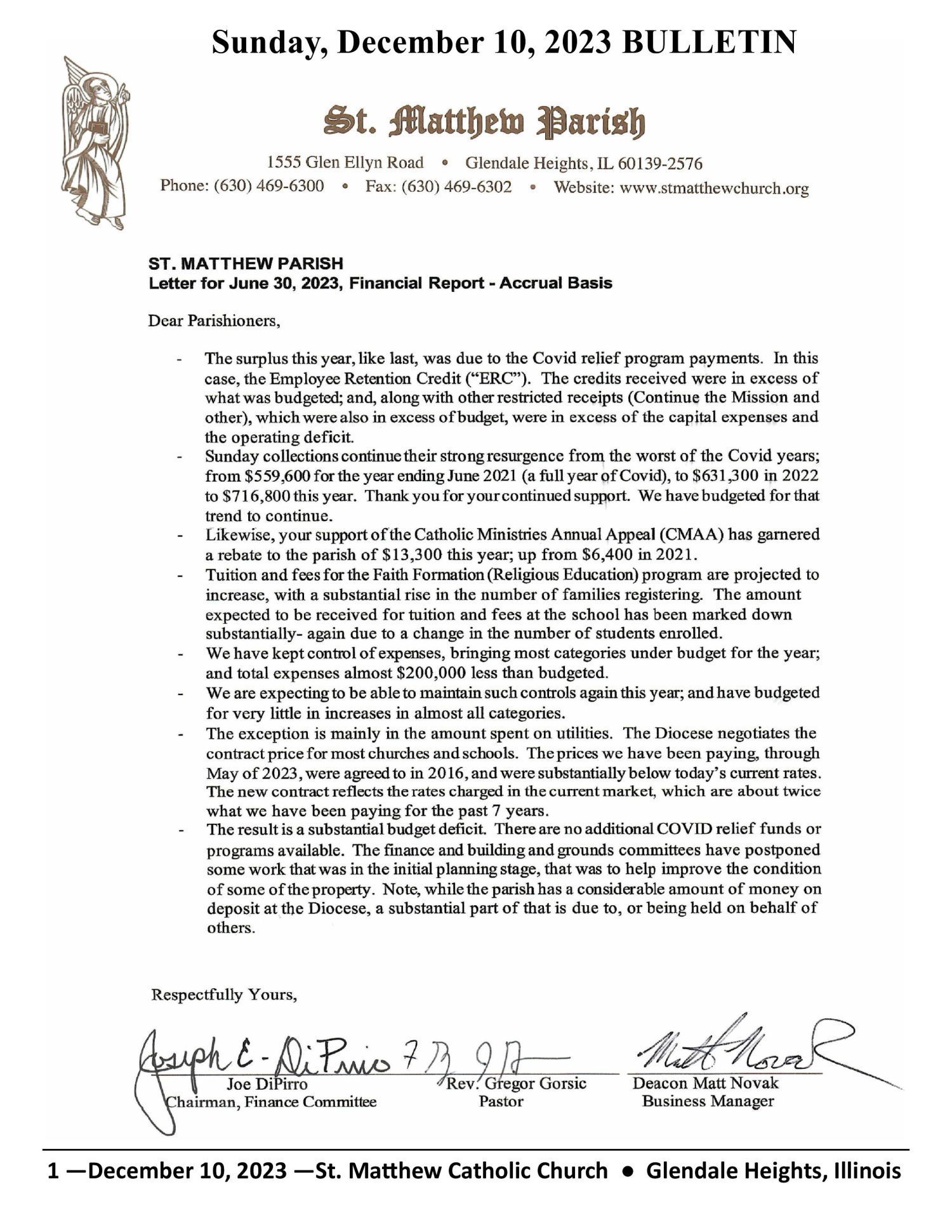 Decision-making Process – Bulletin Communications – St Matthew Church