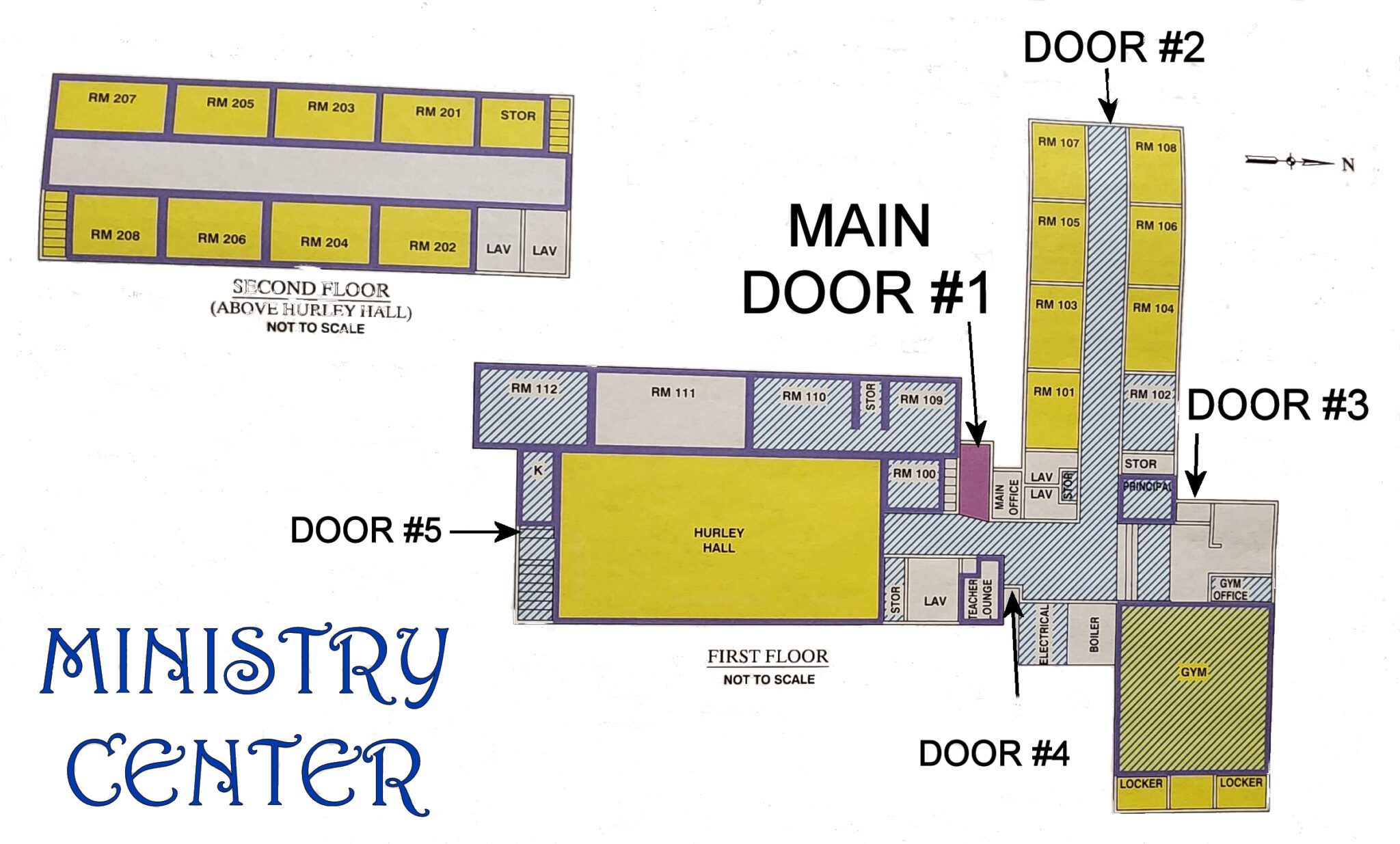Ministry Center Room Locations – St Matthew Church